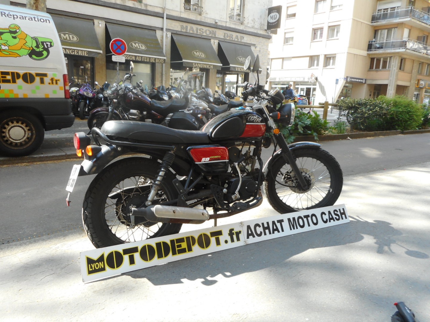 Moto depot : Motos d’occasion de 0 a 50 cc MASAI, BLACK ROAD 50 MASAI NOIR