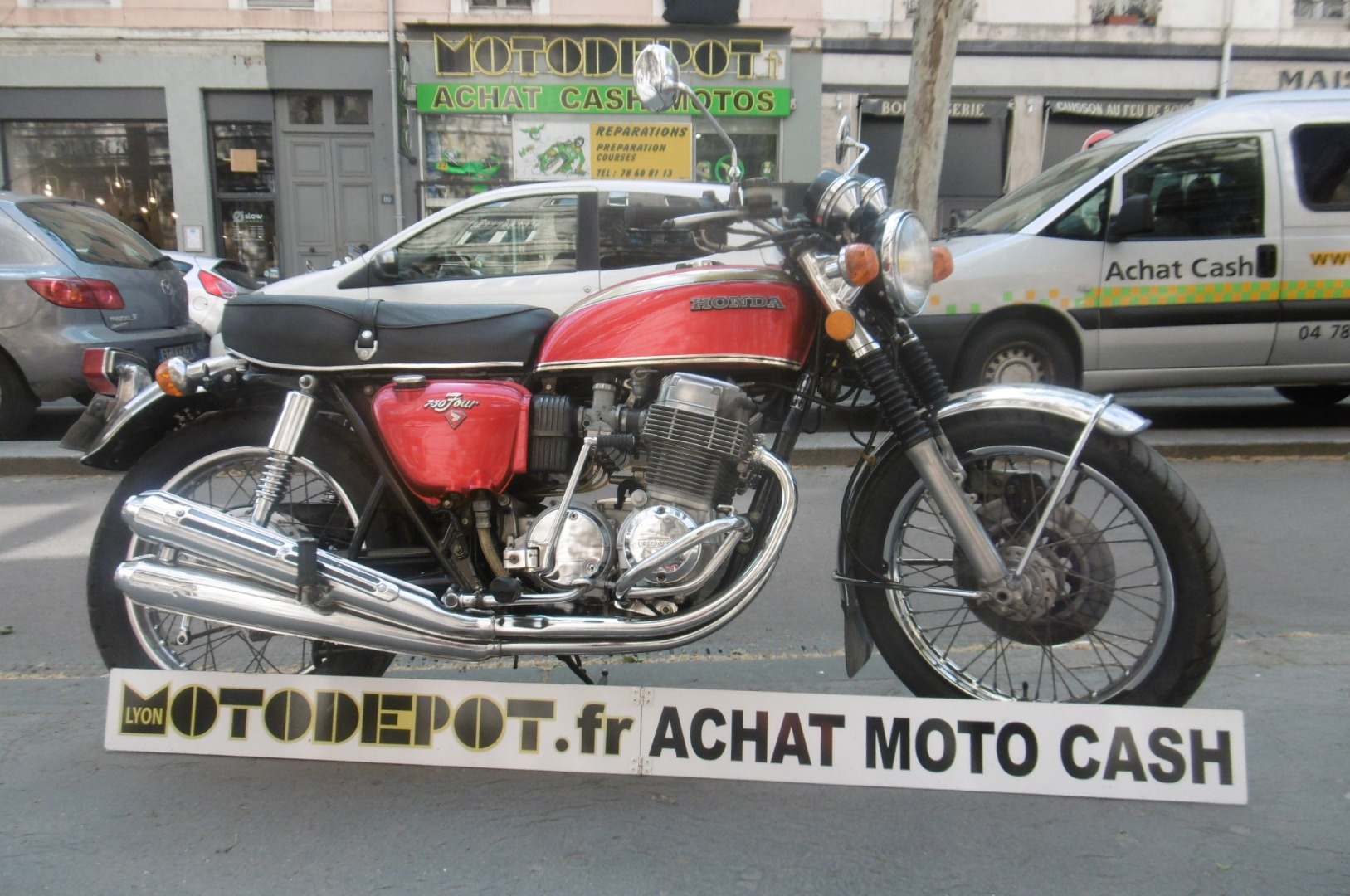 Moto depot : Motos d’occasion collection honda, CB 750 FOUR K2 HONDA ROUGE